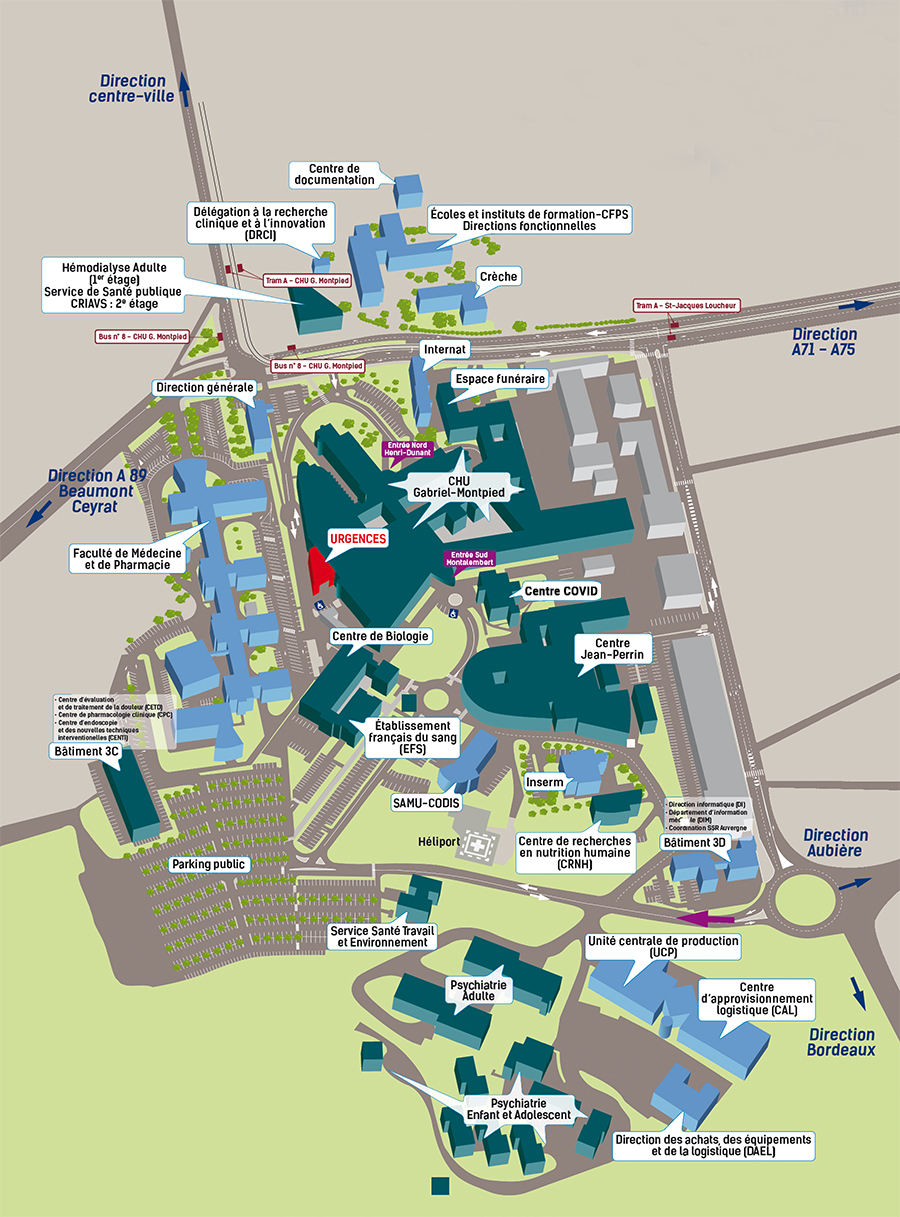 Site Gabriel-Montpied | CHU clermont-ferrand